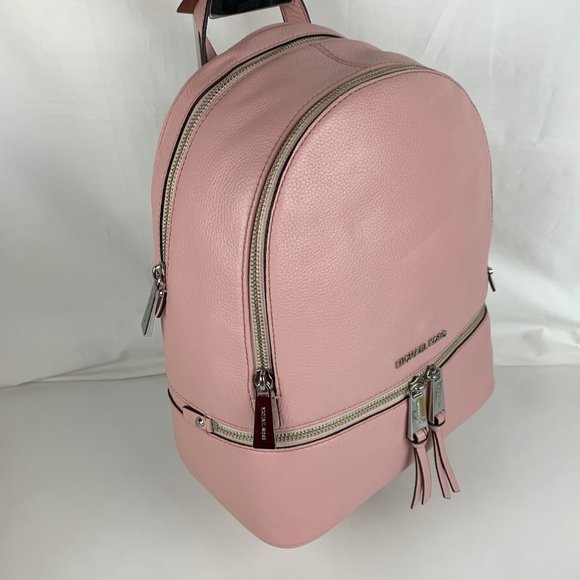 Michael Kors | Bags | New Michael Kors Rhea Medium Leather Backpack ...